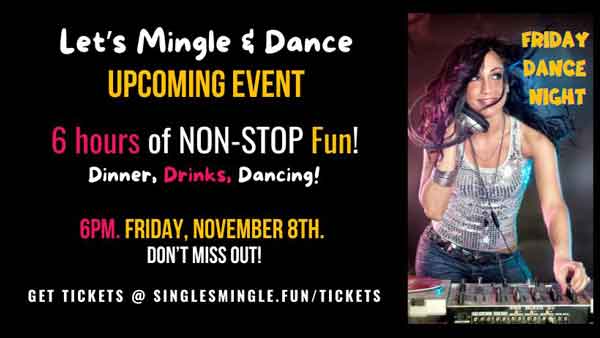 Singles Mingle & Dance Night at Ameristar Casino on Friday, November 8th, Is The Best Place to ...